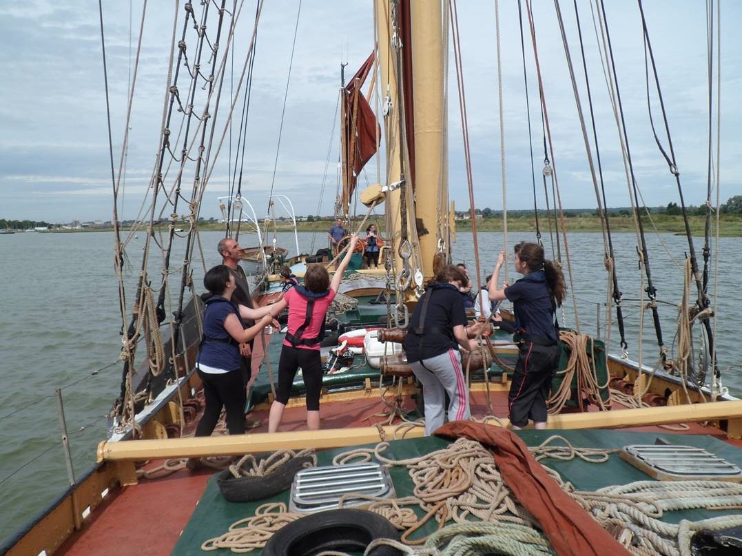 Thames sailing barge voyages provide life-changing opportunities and ...
